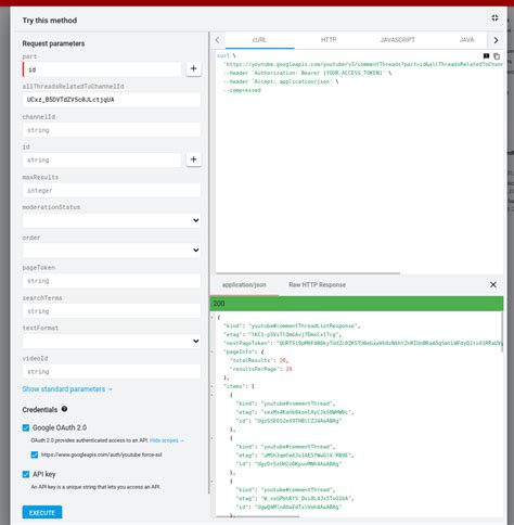 HttpError 400 When Requesting On Youtube CommentThreads Check
