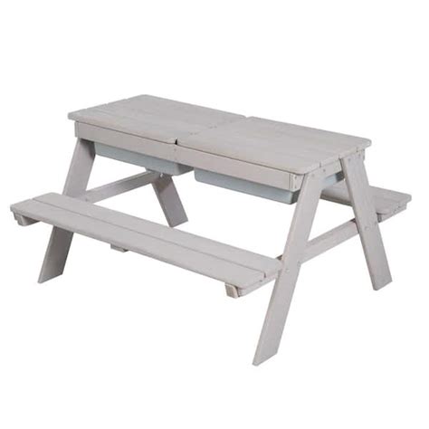 Roba Picnic Play Table Set Grey With Play Tubs And Storage