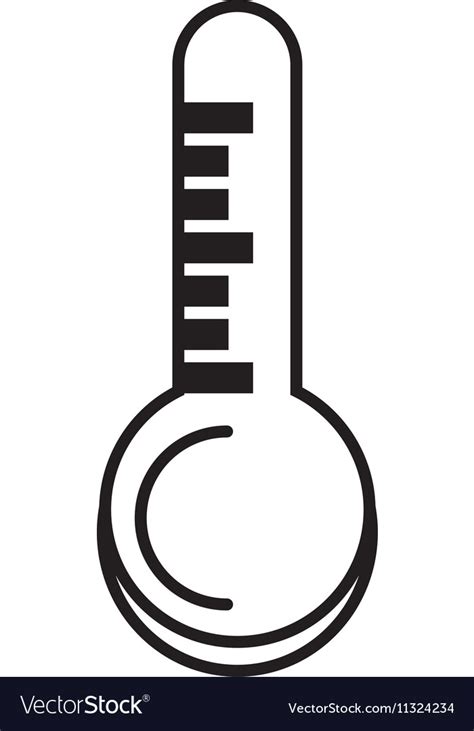 Thermometer Temperature Measure Icon Royalty Free Vector