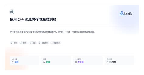 使用 C 实现内存泄漏检测器 Labex