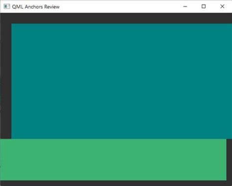 Qt QML Anchors Позиционирование элементов