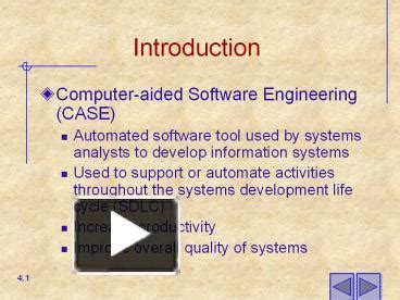 Computer Aided Software Engineering CASE Presentation Free To Download