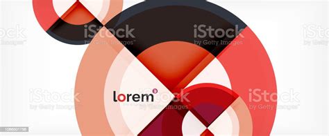 동그라미 추상 배경 기하학적 현대적인 디자인 서식 파일 0명에 대한 스톡 벡터 아트 및 기타 이미지 0명 공란 그림자 Istock