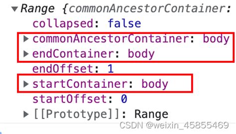 Range对象与selection对象rangestartcontainer Csdn博客