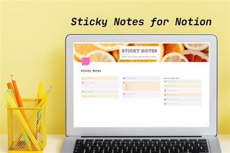 Notion Template Sticky Notes For Notion