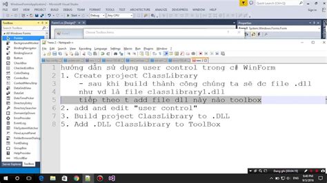 C Tutorial How To Create And Use User Control Youtube