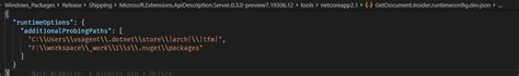 microsoft extensions apidescription server contains a runtimeconfig dev json · issue 10958