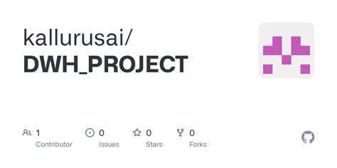 GitHub Kallurusai DWH PROJECT