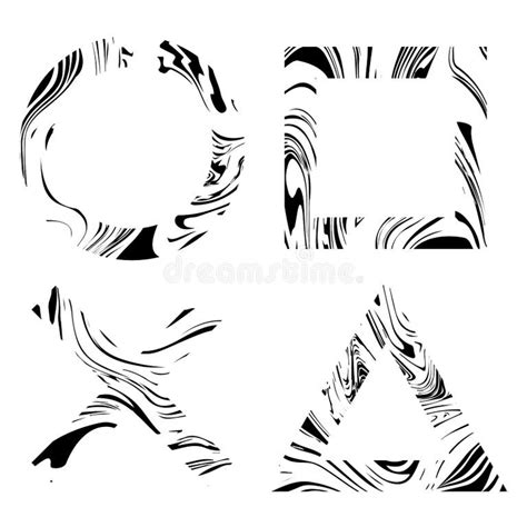 Black And White Liquid Swirl Patterns Stock Vector Illustration Of Stone Graphic 253187551