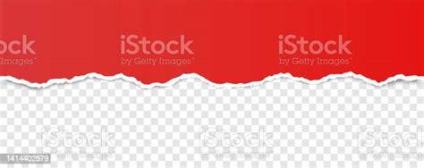 투명 한 배경에 텍스트에 대 한 공간이 찢어진 가장자리와 벡터 빨간색 빨간색 찢어진 종이 배너 0명에 대한 스톡 벡터 아트 및 기타 이미지 Istock