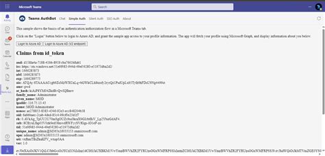 Microsoft Teams Authentication Sample Code Samples Microsoft Learn