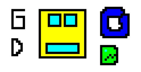 Geometry Dash Pixel Art