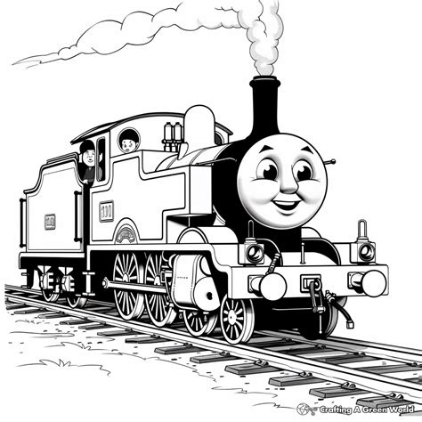 James Train Coloring Page