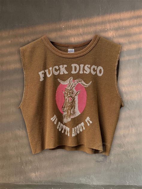 Archival Clothing × Streetwear × Vintage Vintage Fuck Disco No Butts
