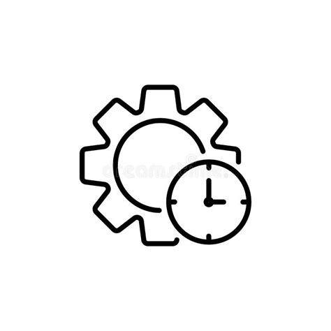 Business Efficiency Vector Graphics Outline Icon Eps 10 Stock Vector Illustration Of