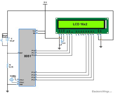 How To Interface Lcd16x2 In 4 Bit Mode With 8051 Pantech Ai