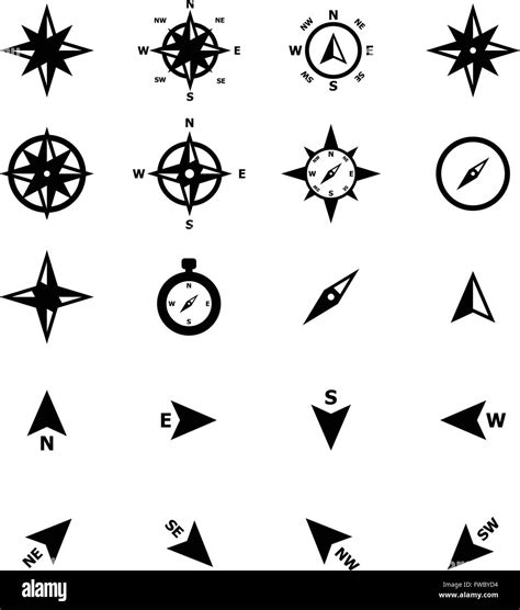 Compass Needle Stock Vector Images Alamy