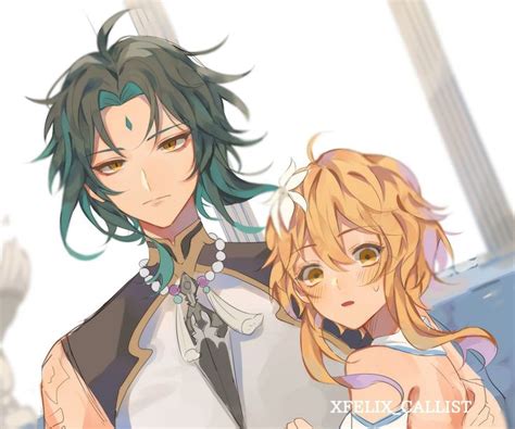 Lumine X Xiao Genshin Impact Fan Art