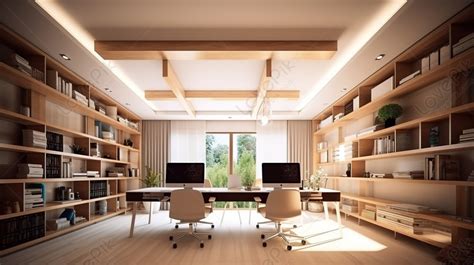 세련된 사무실 공간에 멋진 천장 디자인 프리미엄 학습용 책상 세련된 선반 3d 렌더링 배경 연구실 배경 고급 주방 배경 공부 책상 배경 이미지 Hd 연구실