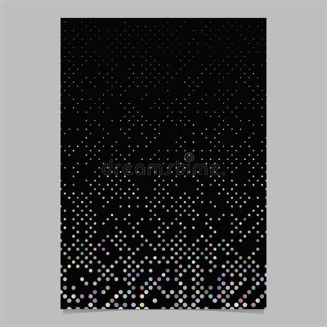 Multicolored Dot Pattern Brochure Background Vector Stationery Design Stock Vector