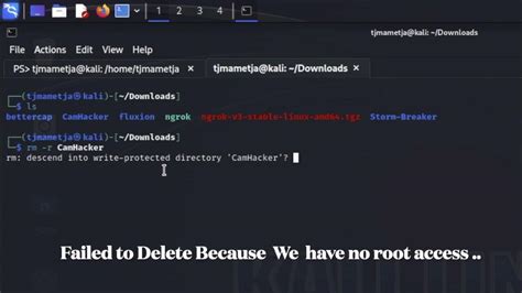 Kali Linux Error Rm Descend Into Write Protected Directory 2023 Youtube
