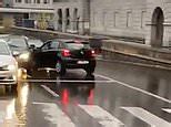 Video Woman Tries To Flee A Hit And Run Scene But Crashes AGAIN Daily Mail Online