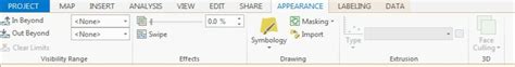 solved arcgis pro 3 0 1 appearance tab gone esri community