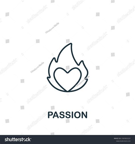 Passion Icon Monochrome Simple Icon Templates Stock Vector Royalty Free 2187652127 Shutterstock
