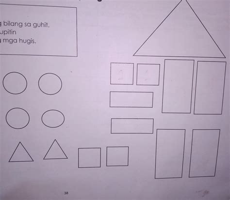 Panuto 1 Bilangin Ang Mga Hugis Lsulat Ang Bilang Sa Guhit 2
