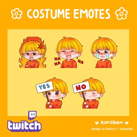 Make Cute Costume Emotes With Anime Chibi Style By Kasturibrajaran Fiverr