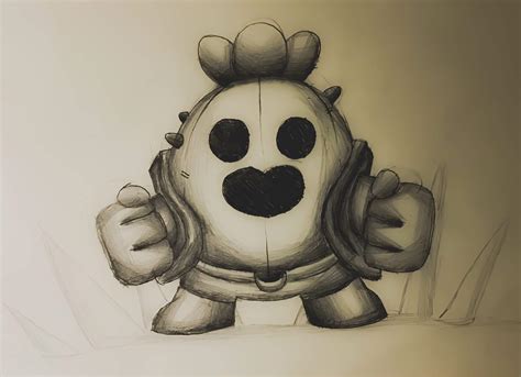 How To Draw Spike Brawl Stars