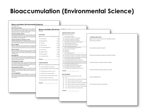 Bioaccumulation Environmental Science Made By Teachers