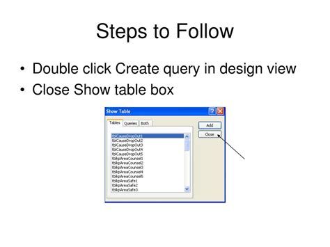 Ppt Guidelines For Extracting Data From Ms Access File Powerpoint