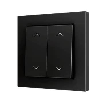 ZS55 Double Soft Push Button For 4 Binary Inputs 55x55 Mm Zennio