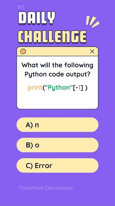 What Will The Following Python Code Output🤔 Python Code Programming Youtube