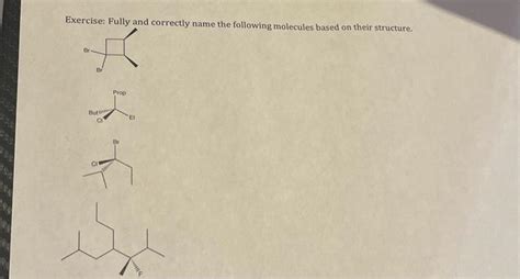 solved exercise fully and correctly name the following