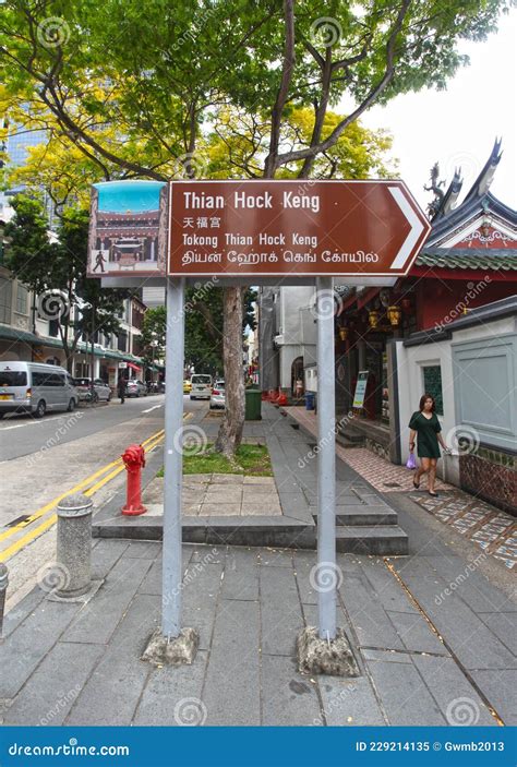 Templo De Thian Hock Keng En Singapur Imagen Editorial Imagen De