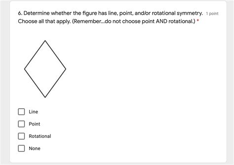 Solved Determine Whether The Figure Has Line Point Chegg