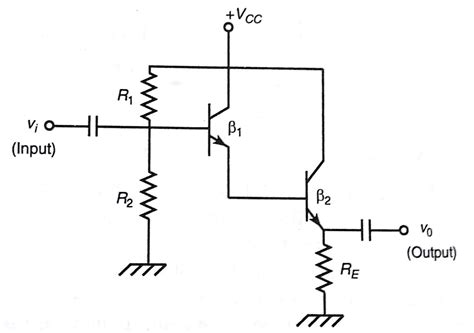 Darlington Pair Amplifier Transistor Circuit Theory And Gain Edumir Physics