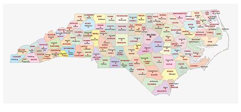 North Carolina County Map Pdf
