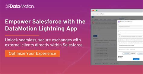 Salesforce Lightning App Secure Message Center Datamotion