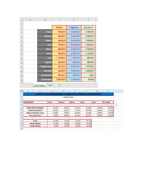 Practica De Excel Pdf