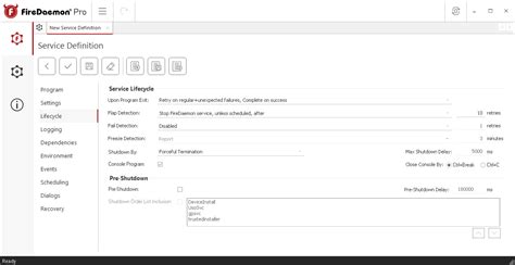 Run A Dart Script As A Windows Service With Firedaemon Pro