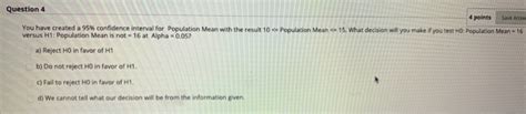 Solved Question 4 4 Points Save Answ You Have Created A 95