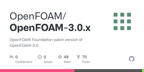 GitHub OpenFOAM OpenFOAM 3 0 X OpenFOAM Foundation Patch Version Of OpenFOAM 3 0