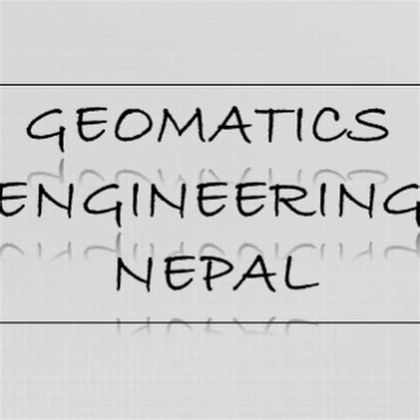 Geomatics Engineering Nepal Youtube