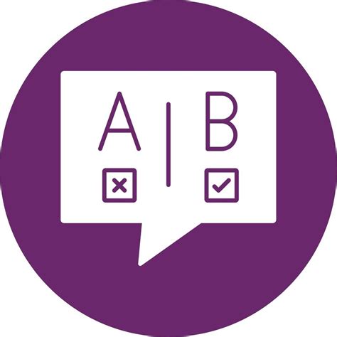 ab testing glyph circle icon 37780583 vector art at vecteezy