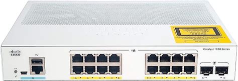 Cisco C1000 16P 2G L Switch Ethernet PoE Ports 2 SFP Uplinks