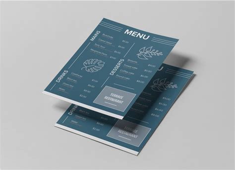Flat Takeout Menus Custom Restaurant Menu Printing In Dubai