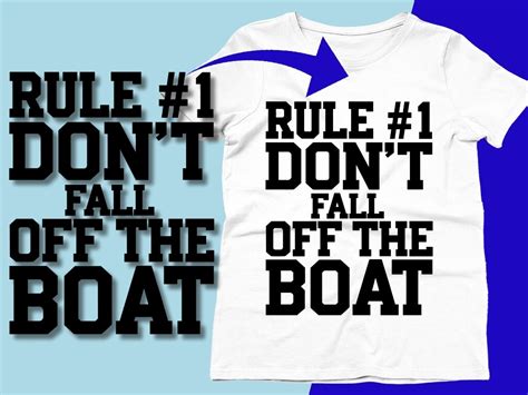 Rule No 1 Dont Fall Off The Boat Svg Graphic By Craftdesigns